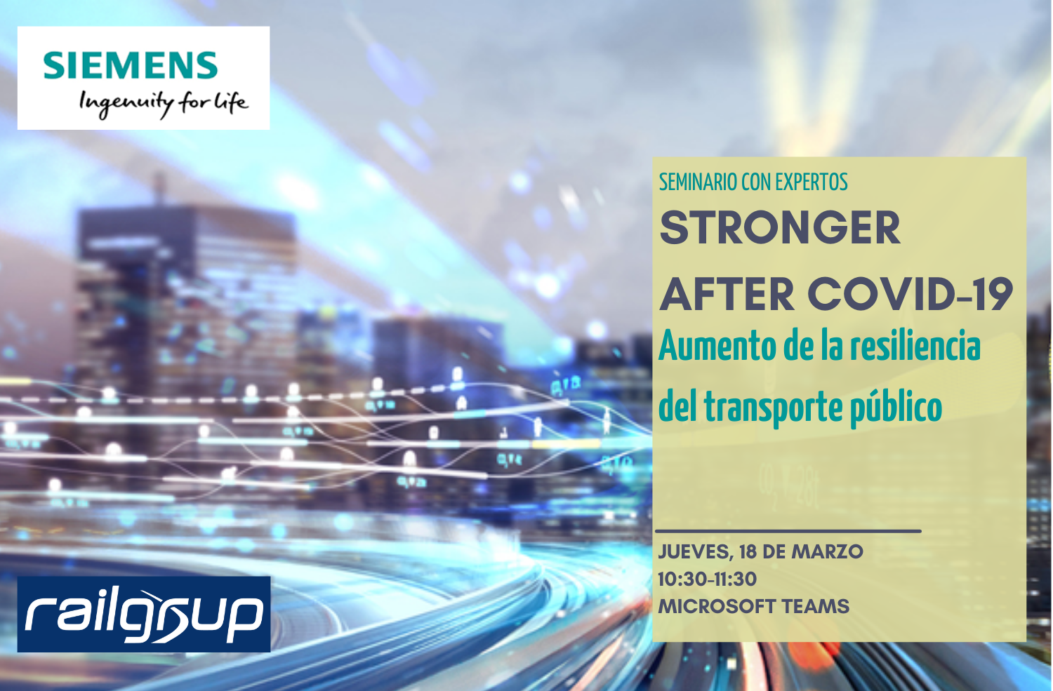 IN-MOVE by Railgrup | Seminario con Expertos | Stronger after Covid-19: Aumento de la ...